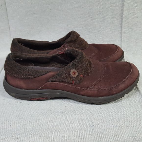 Merrell | Shoes | Merrell Loafers Womens 75 Purple Andorra Slip On ...